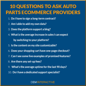 The Ultimate List of eCommerce Websites to Sell Auto Parts Online - OEM ...